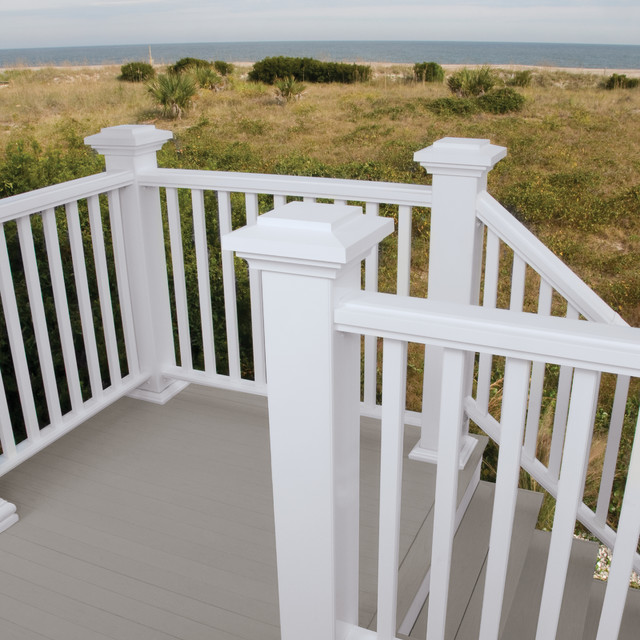 AZEK Reserve Rail and AZEK Porch Slate Gray - Transitional - Deck - New ...