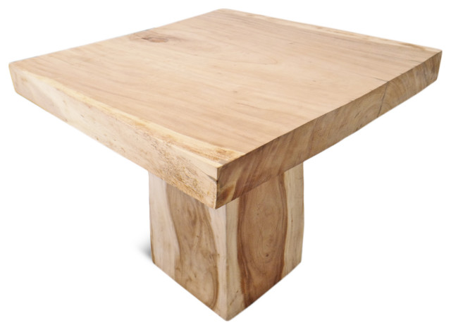 Square Monkey Pod Dining Table - Rustic - Dining Tables - by Design Mix ...