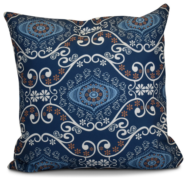 Illuminate Geometric Print Pillow, 26" x 26" - Mediterranean ...