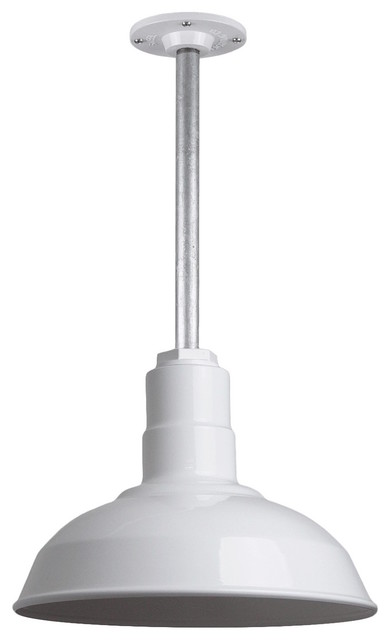 El Segundo 12" Barn Lighting Pendant With 12" Rigid Stem - Farmhouse ...