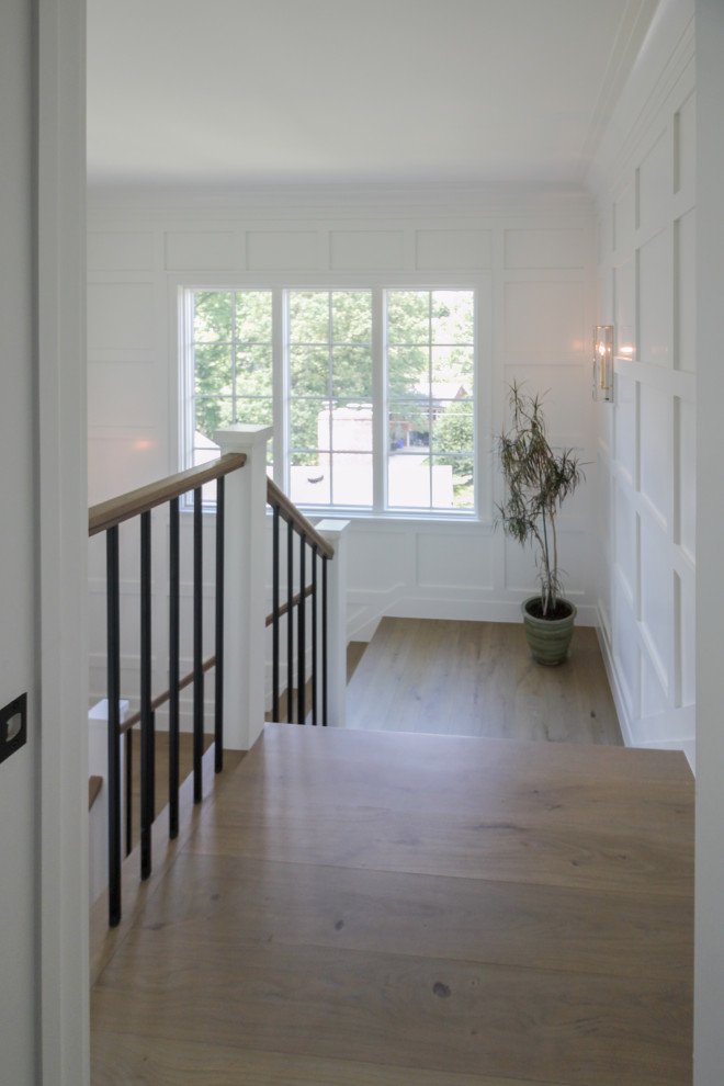 87_Welcoming and Functional Contemporary U-shaped Staircase, Arlington ...