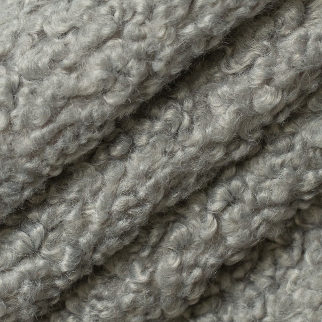 Grey Shearling Textured Upholstery Fabric by the Yard, By The Yard 54 ...