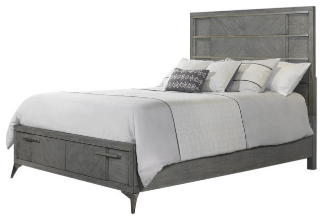 Aries Queen Storage Bed - Contemporary - Platform Beds - by Bison ...