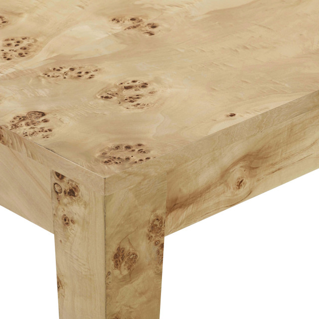 Brandyss Natural Burl Rectangular Dining Table - Rustic - Dining Tables ...