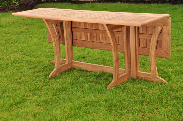 69" Warwick Dining Outdoor Teak Table - Contemporary - Outdoor Dining Tables - by Teak Deals | Houzz