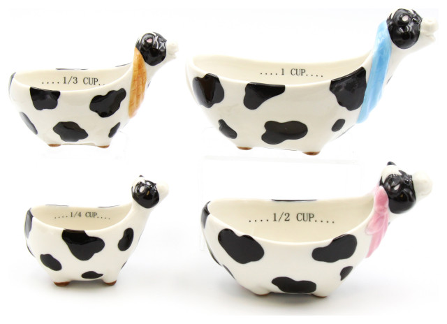 Cow Measuring Cups, Set of 4 - Farmhouse - Measuring Cups - by Cosmos ...