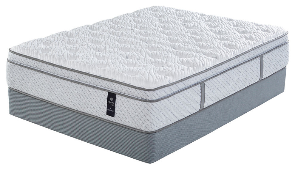 Scott Living By Restonic Indigo Euro Top Mattress - Traditional ...