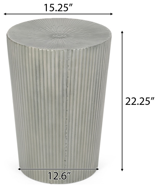 Pamsha Modern Iron Sunburst Side Table - Contemporary - Side Tables And ...