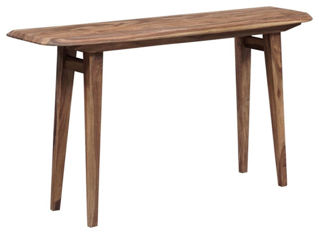 Porter Designs Fusion Solid Sheesham Wood Console Table - Natural ...