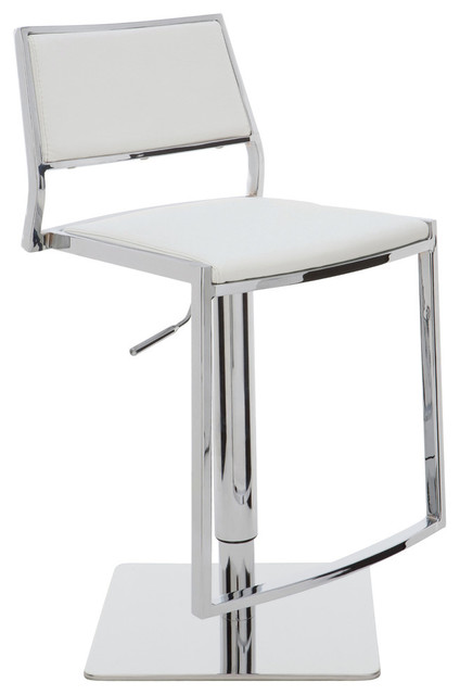 Aaron Adjustable Vinyl Stool - Contemporary - Bar Stools And Counter ...