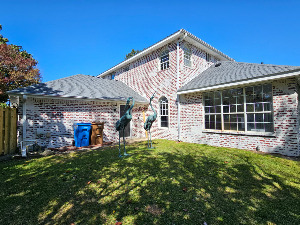 Back of home with German smear - Rustic - Exterior - Tampa - by German ...