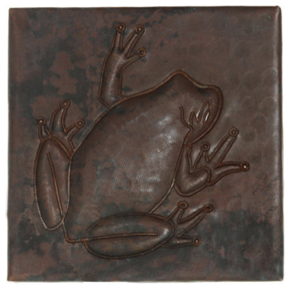 Tree Frog Design Copper Tile (TL408), 2x2 - Rustic - Wall And Floor ...