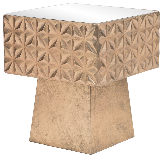 Mayan Side Table Gold - Contemporary - Side Tables And End Tables - by ...