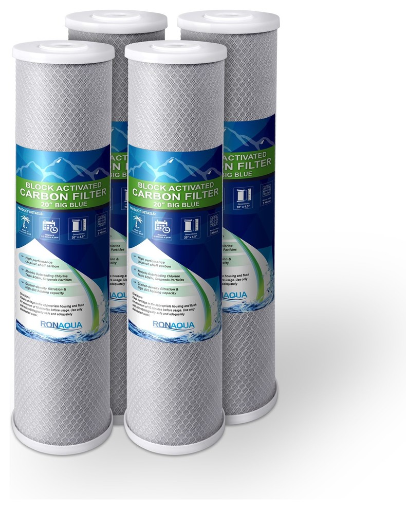 Big Blue CTO Carbon Block Water Filters 4.5" x 20" Whole House ...