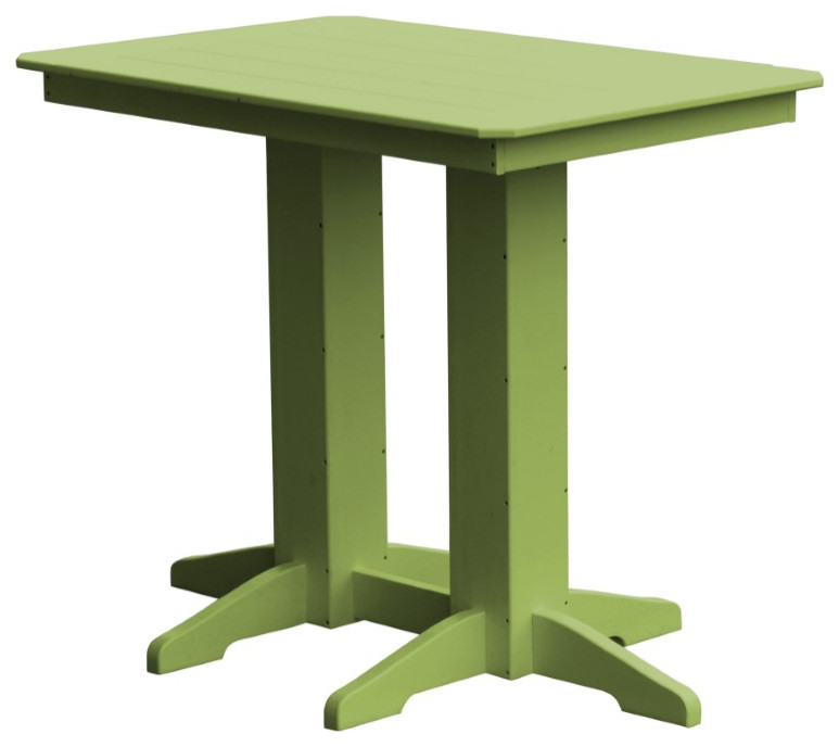Poly Lumber Rectangular Table, 4 Foot - Contemporary - Outdoor Pub And Bistro Tables - by ...