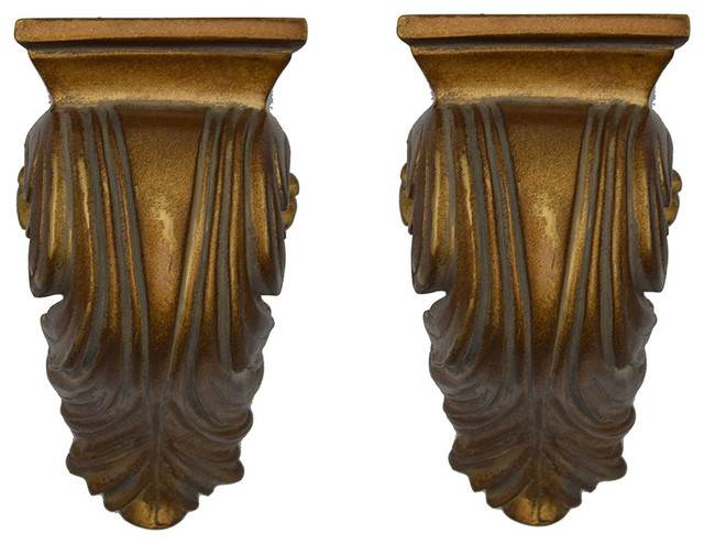 Cameau Drapery Sconce, 2" Diameter, Set of 2 - Traditional - Window ...