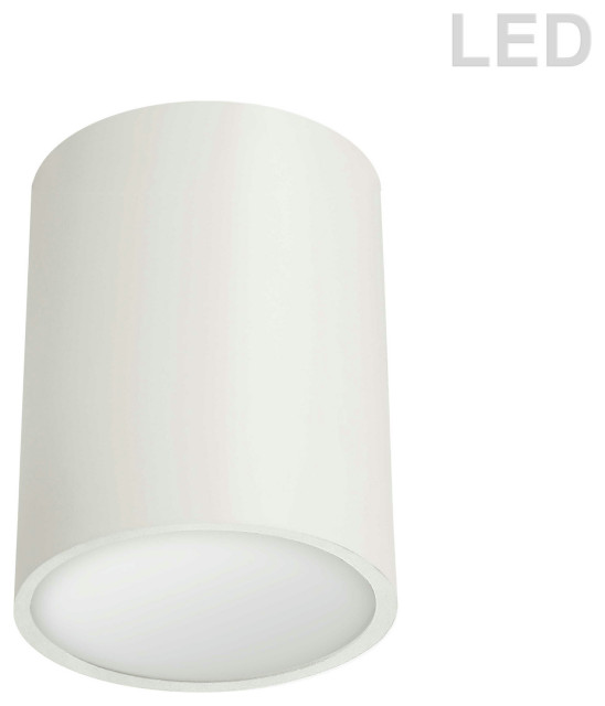 12W Flush Mount, Matte White - Modern - Flush-mount Ceiling Lighting ...