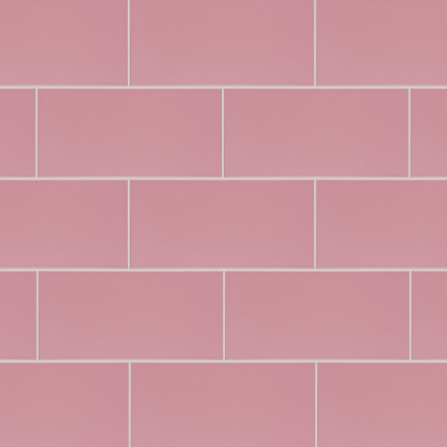 Projectos Blush Pink Ceramic Floor and Wall Tile - Contemporary - Wall ...