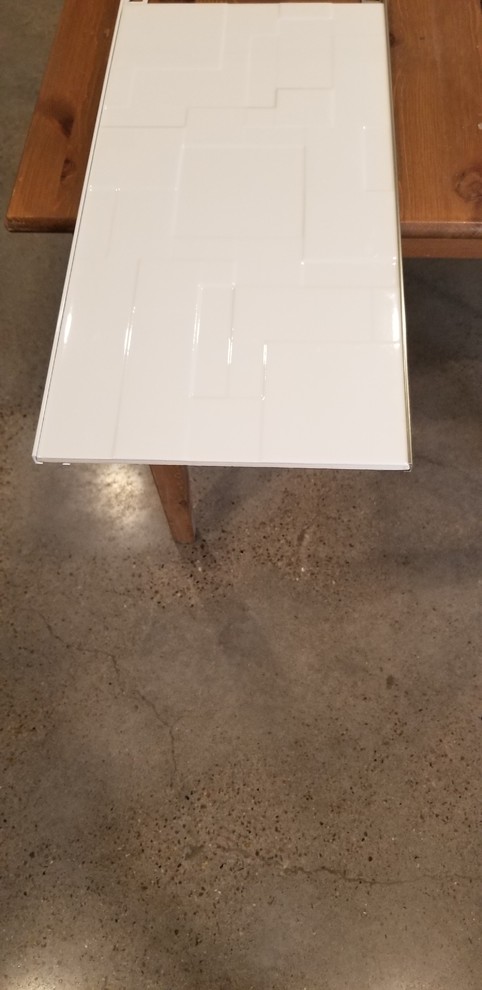 White or Brushed Metal Schluter for Kitchen Backsplash?