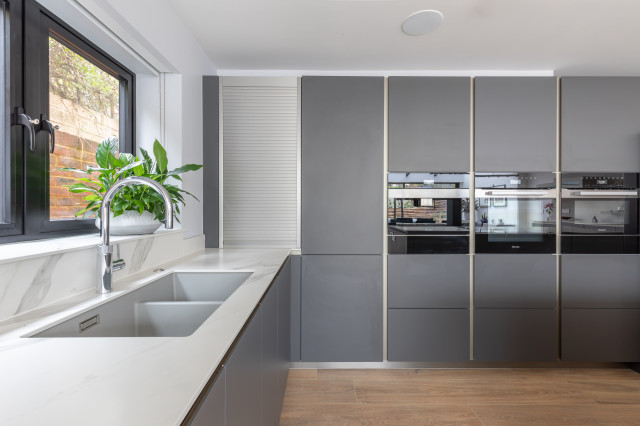 The Brighton House - RAL 7038 - Contemporary - Kitchen - Sussex - by ...
