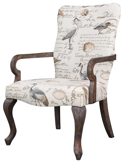 Madison Park Goose Neck Arm Chair - Traditional - Armchairs And Accent ...