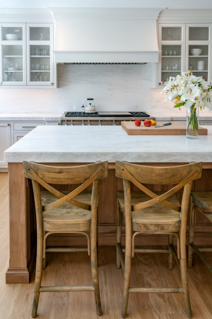 White Rhino Honed Kitchen countertops - French Country - Kitchen ...