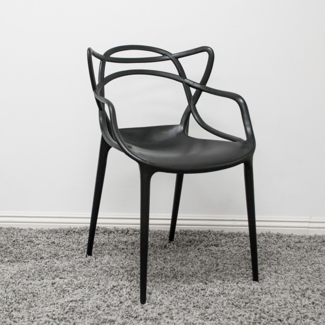 Mod Made Modern Plastic Loop Dining Side Chair, Set of 4 - Midcentury ...