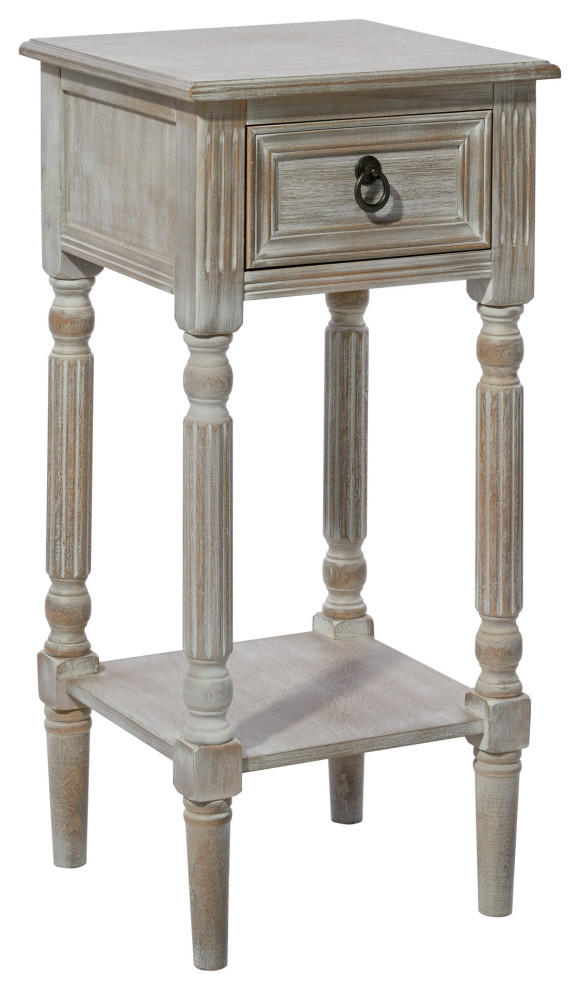 Farmhouse White Wood Accent Table 96325 - French Country - Side Tables And End Tables - by ...