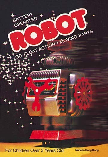 Battery Operated Robot: Go Float Action and Moving Parts, 12" x 18 ...