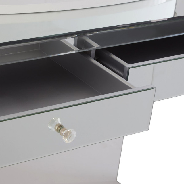 Emma Premium Mirrored Vanity Table - Contemporary - Bedroom & Makeup ...