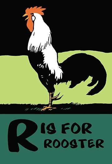 R is for Rooster, 20" x 30" - Prints And Posters - by Buyenlarge Inc ...