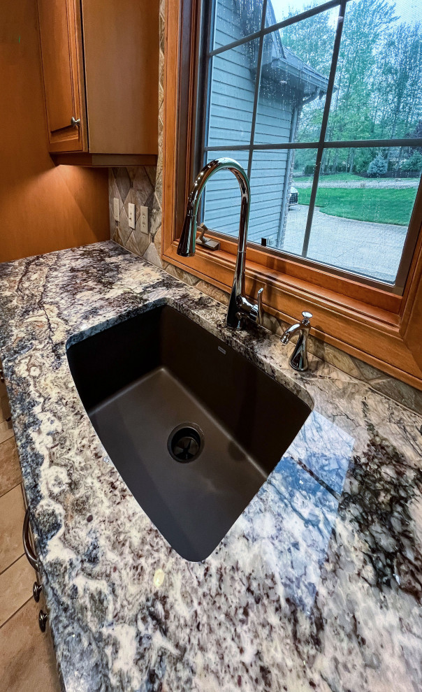 Updated Kitchen with Azul Nebula Quartzite Countertops, Wolf/SubZero ...