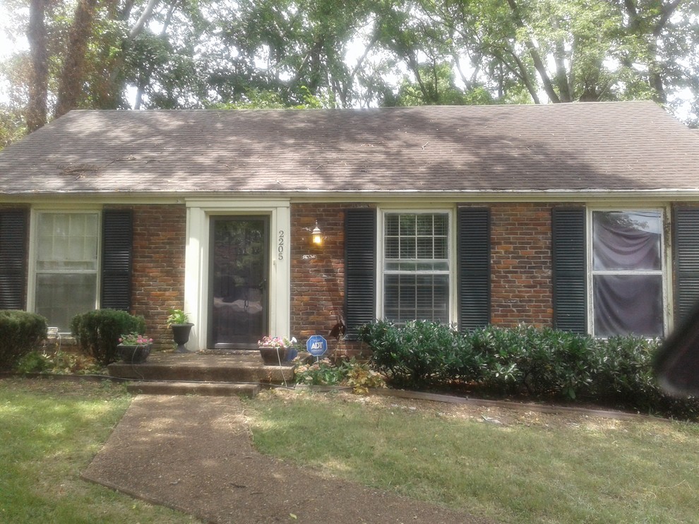 Exterior accent colors for red orange brick house