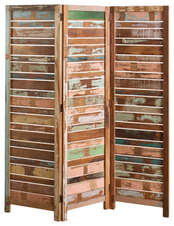 Rustic Wooden Room Divider Screens