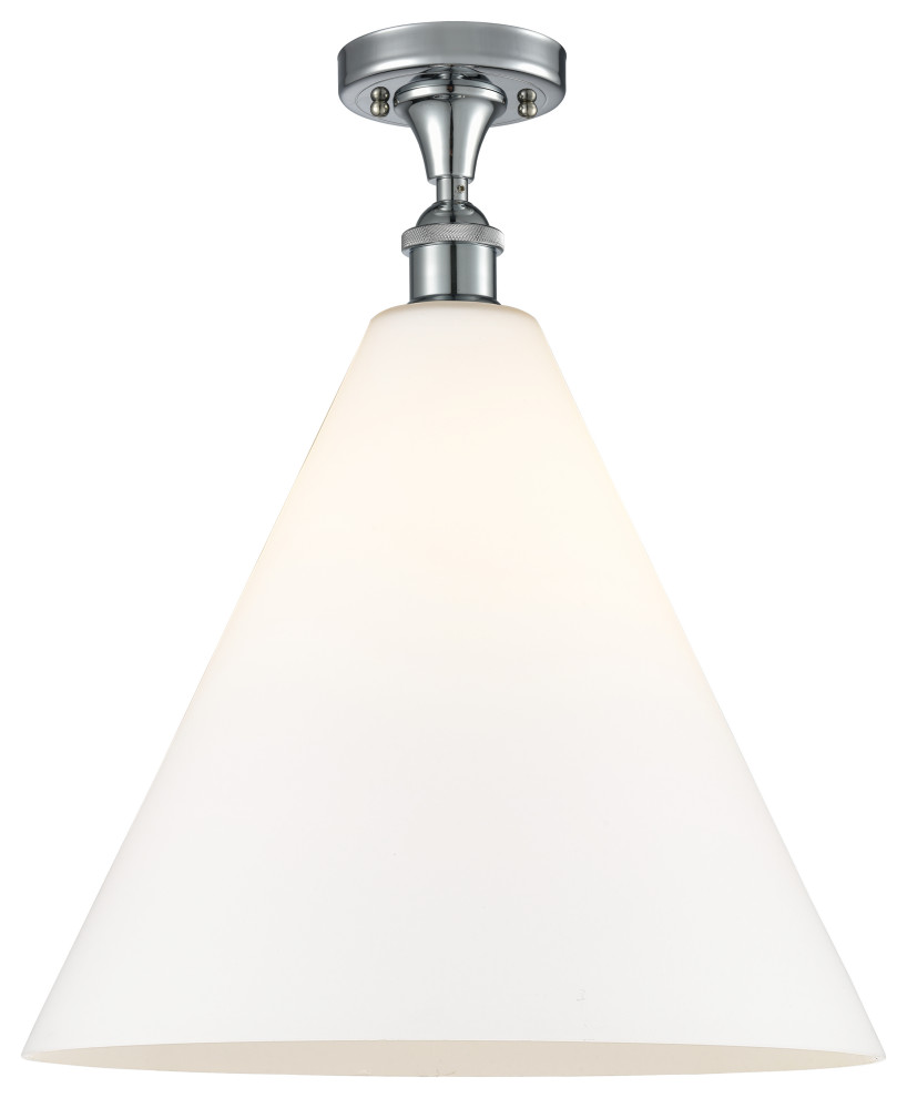 Innovations 516-1C-PN-GBC-161-LED 1 Light Semi-Flush Mount - Industrial ...