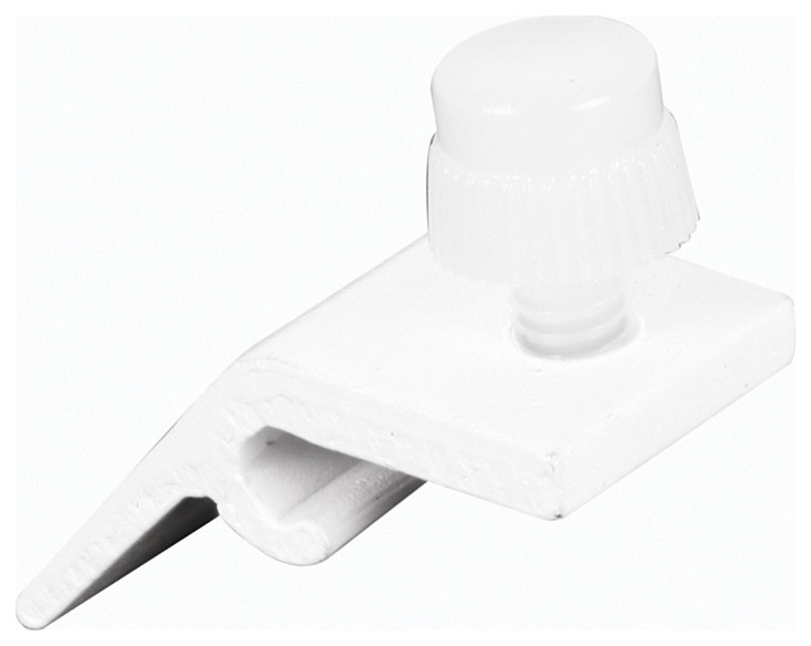 7/16" White, Deep Reach Storm Door Panel Clip, 8Pack - Traditional ...