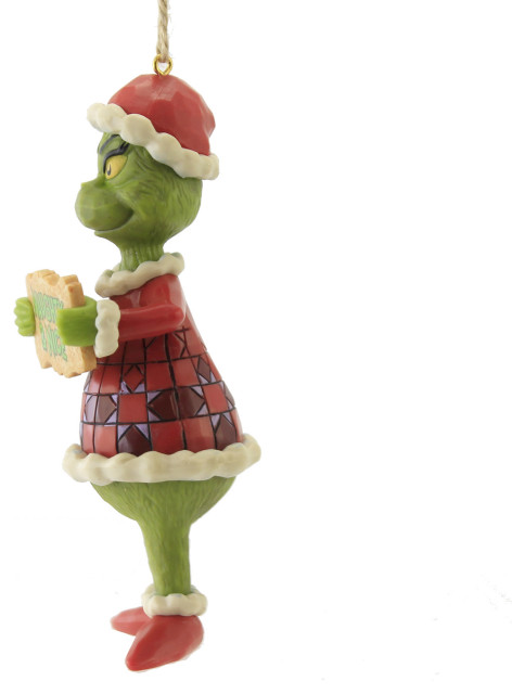 Jim Shore Grinch Naughty & Nice Ornament Dr Suess Christmas, 5 In H X 1 ...