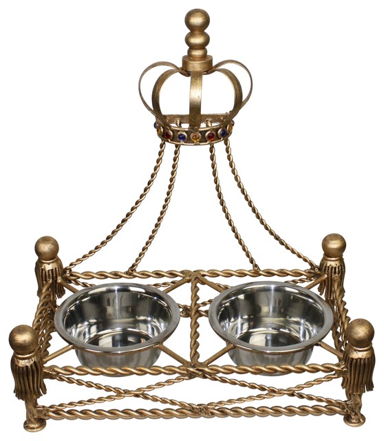 Iron Pet Feeder - Victorian - Pet Bowls And Feeding - by Dr ...