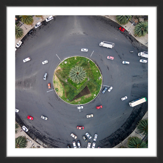 "Traffic Confusion" Framed Painting Print by Karolis Janulis, 32x32 ...