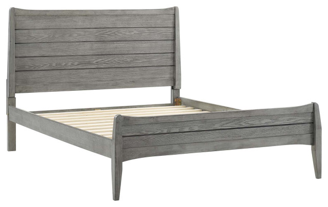 Georgia 5-Piece Bedroom Set, Gray - Transitional - Bedroom Furniture ...