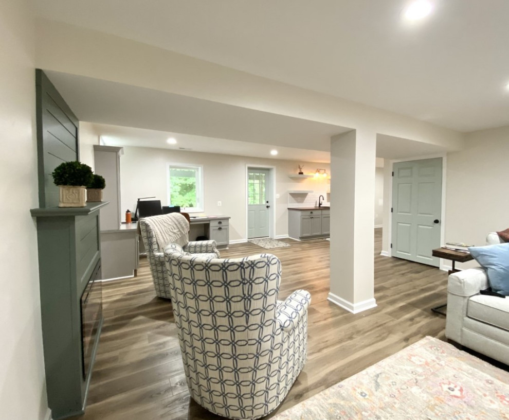 Finished basement with kitchenette and full bathroom - Modern ...