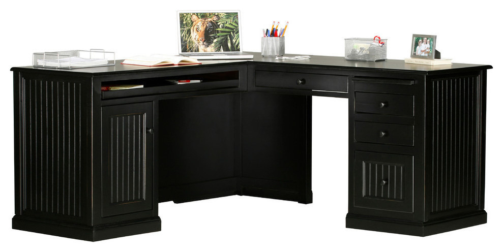 Eagle Furniture Coastal Computer L-Shape Desk - Transitional - Desks ...