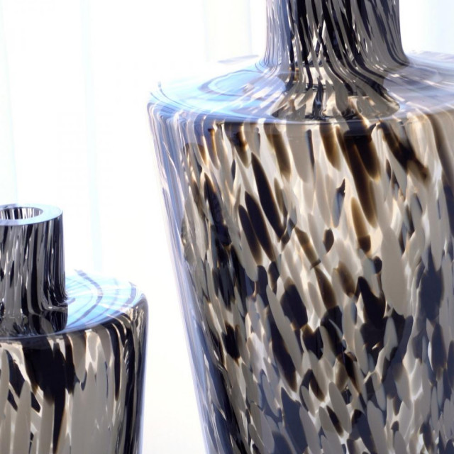 Confetti Shoulder Small Black/Beige Vase - Contemporary - Vases - by ...