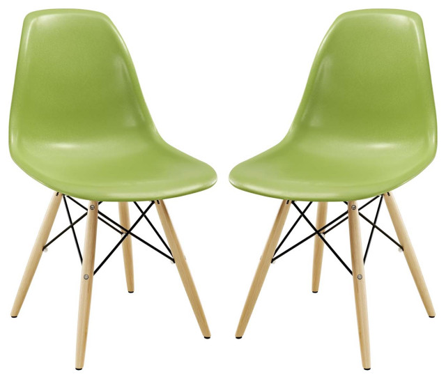 Pyramid Dining Side Chairs Set of 2 EEI-928-BLK - Midcentury - Dining ...