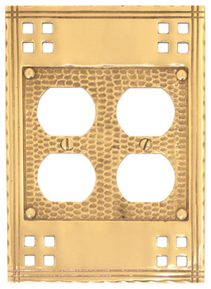 Arts And Crafts Double Outlet - Craftsman - Switch Plates And Outlet ...