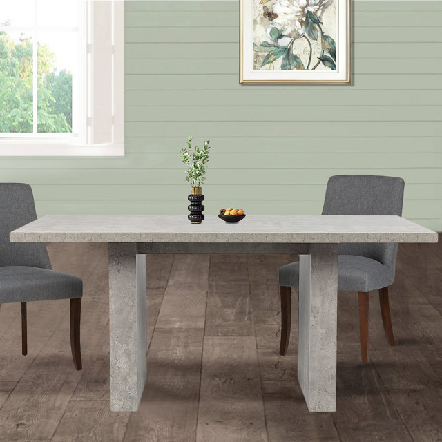 Rectangular Heavy Duty Kitchen Home Dining Room Table With Melamine ...