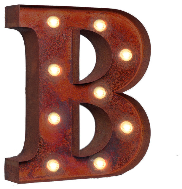 Vintage Retro Lights and Signs Letter "B" - Contemporary - Novelty ...