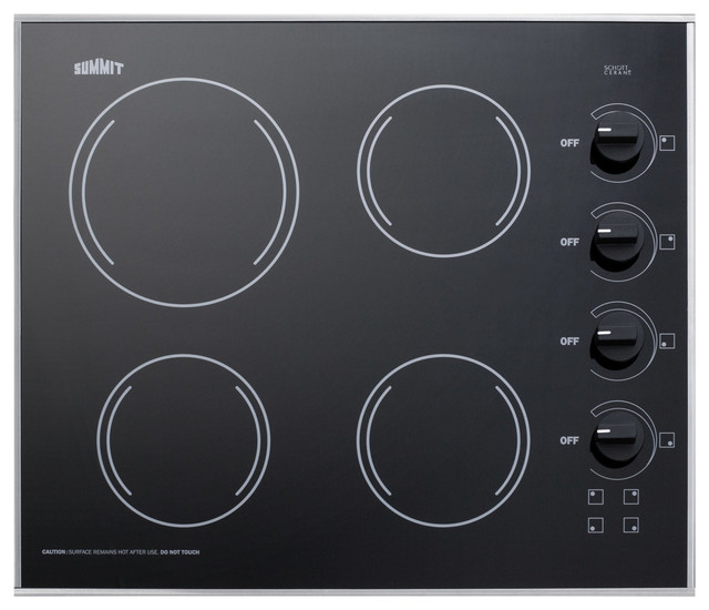 Summit CR425 24"W 4 Burner Radiant Electric Cooktop - Cooktops - by ...