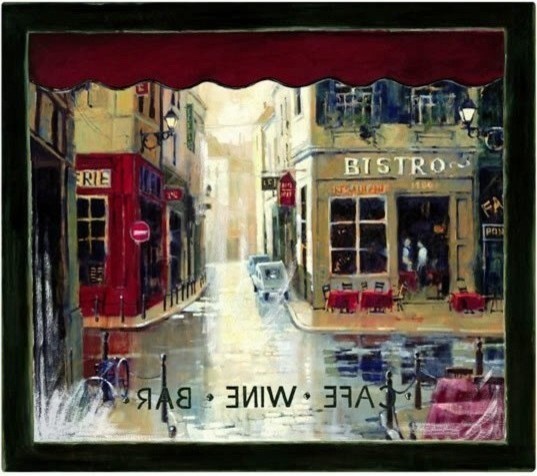 Cafe Window Mural AW0768M - Traditional - Wallpaper - by The Home Store ...