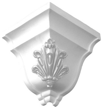 Floral Crown Molding Outside Corner - Traditional - Molding And Trim ...